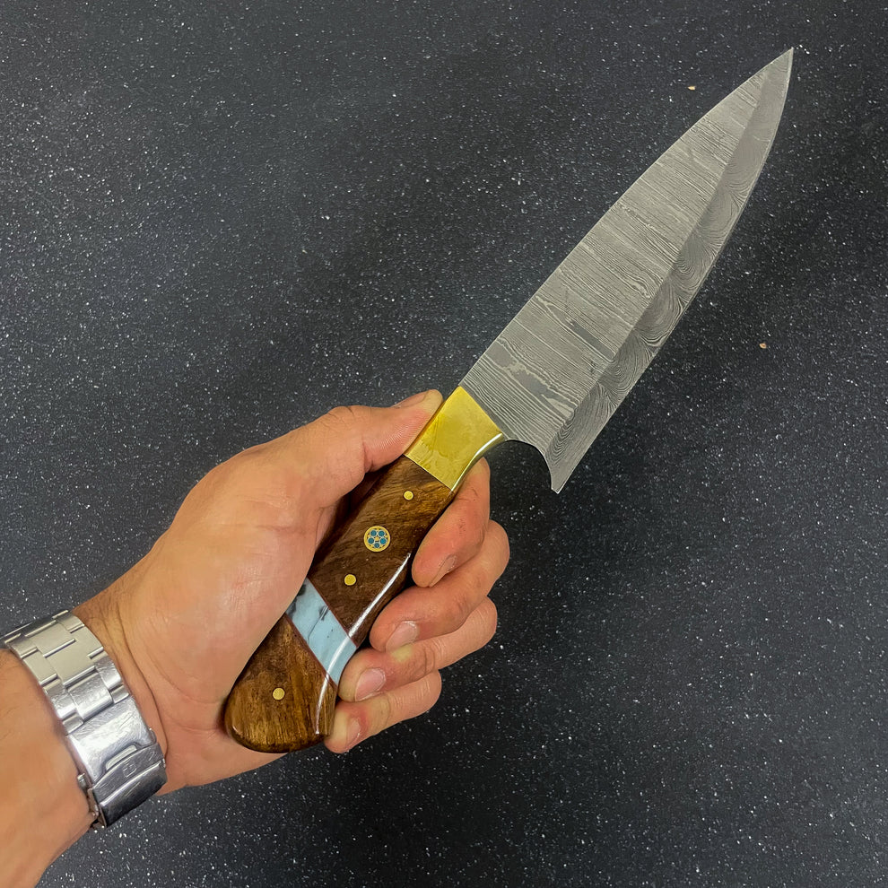 Cuchillo de Cocina Damasco 32cm "Colico" | Rauka