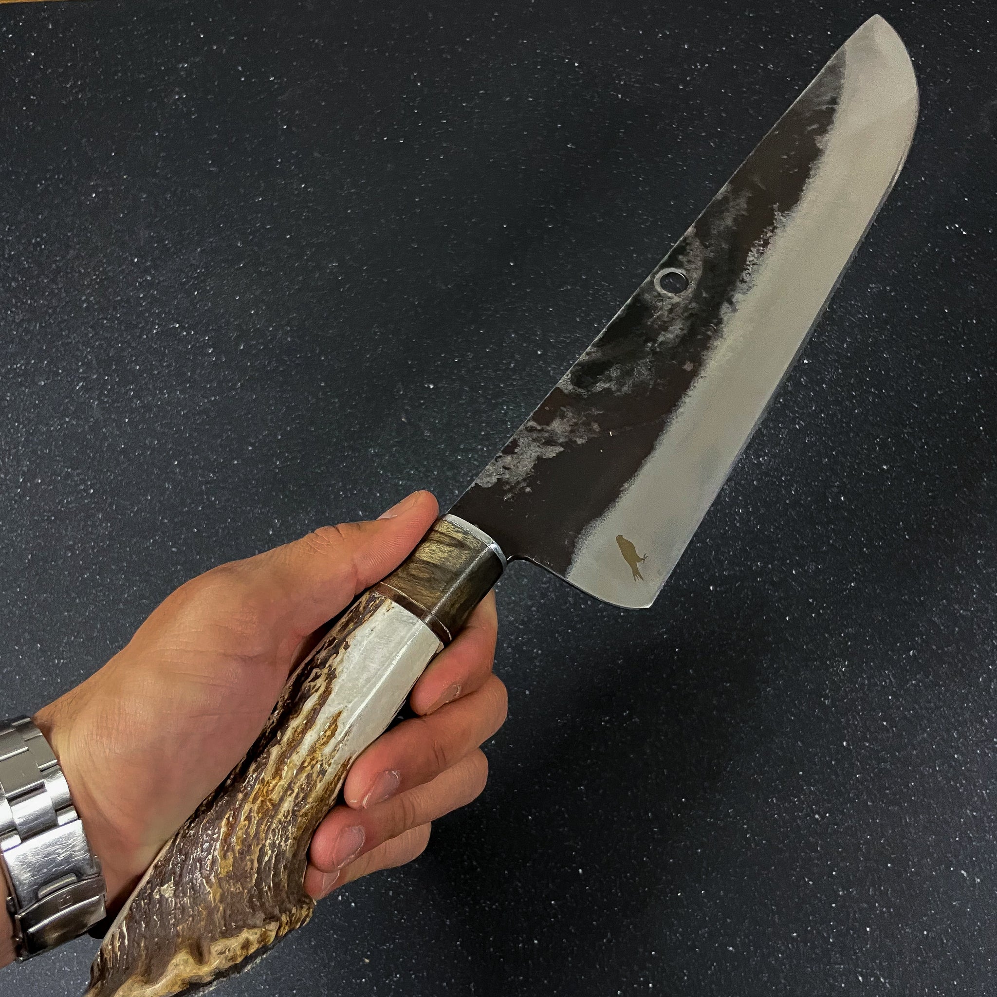 Cuchillo Parrillero Artesanal “Ciprés“ | Rauka | Artesanía Premium