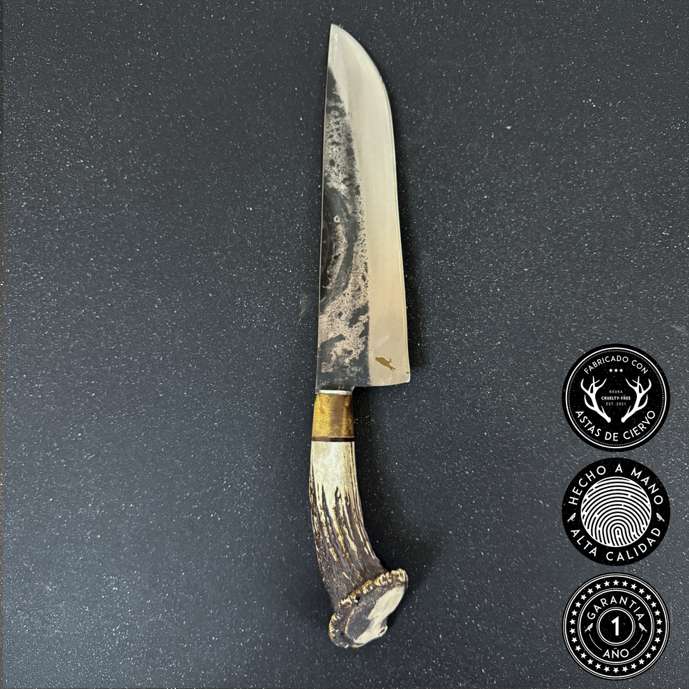 Cuchillo Parrillero Artesanal “Ciprés“ | Rauka | Artesanía Premium