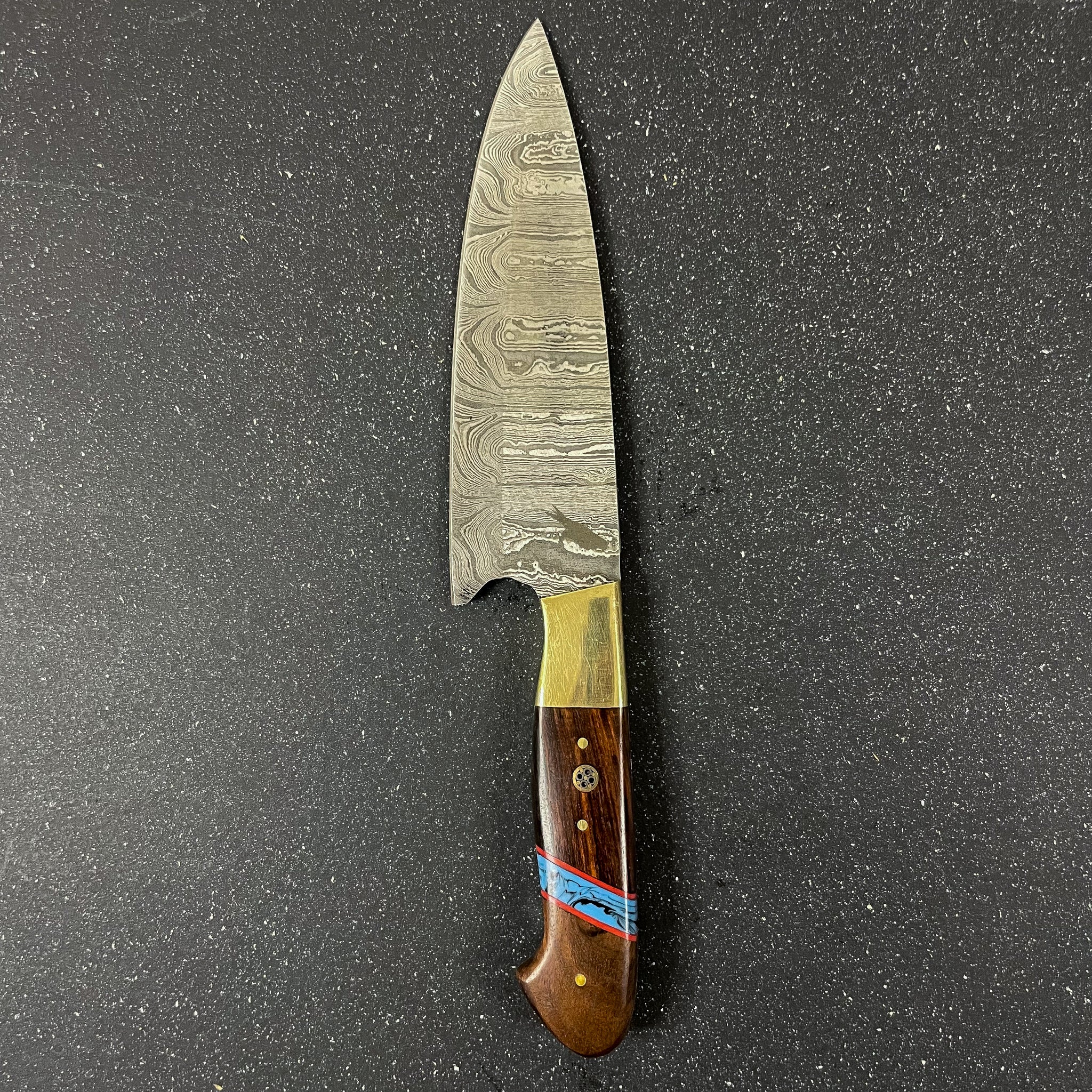 Cuchillo “Colico“ | Acero Damasco | Rauka | Artesanía Premium