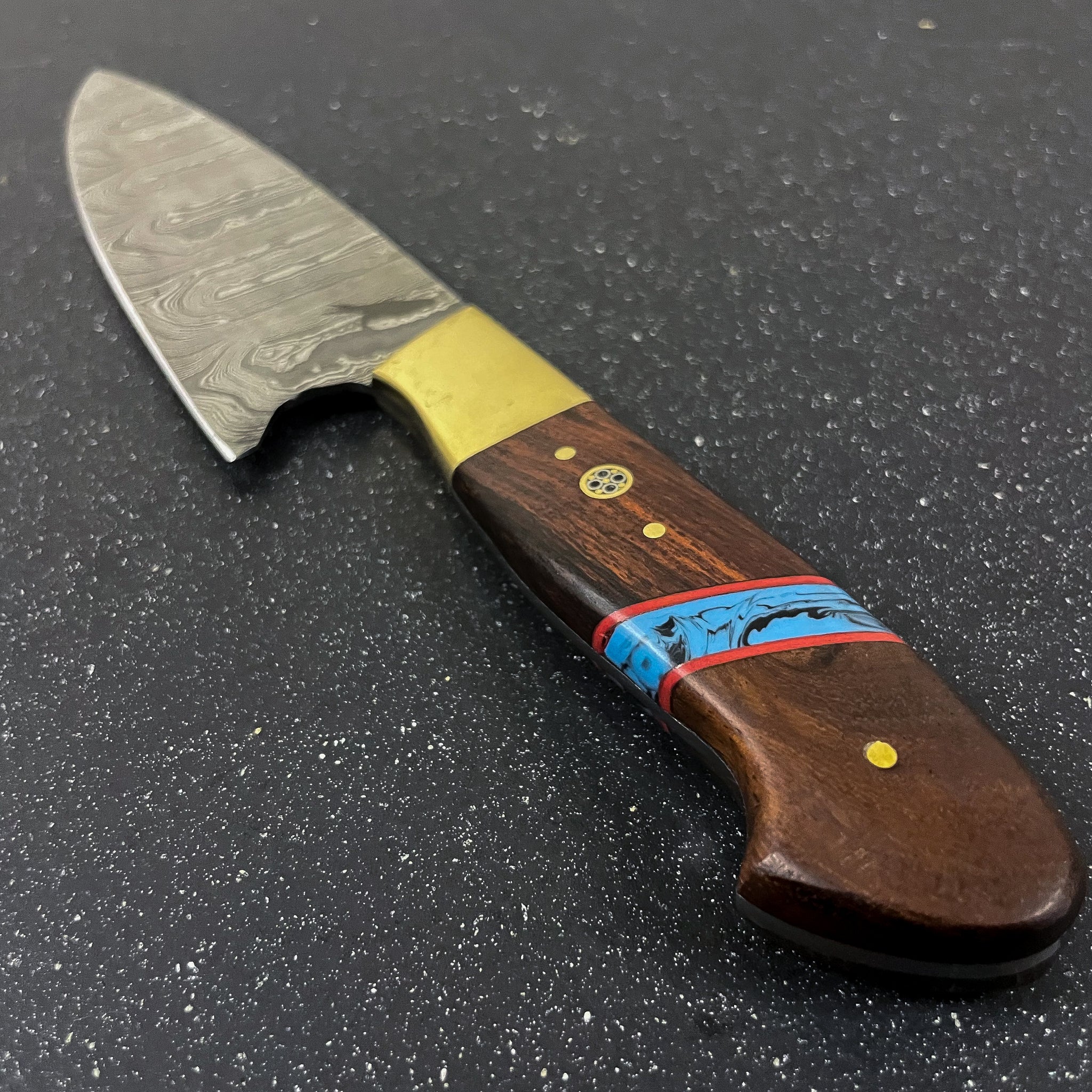 Cuchillo “Colico“ | Acero Damasco | Rauka | Artesanía Premium