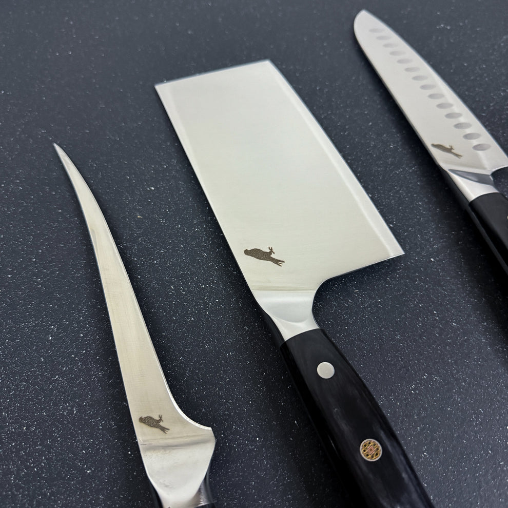 Pack 3 Cuchillos de Cocina “Corcovado” / “Tapaca” / “Mocho” – Rauka